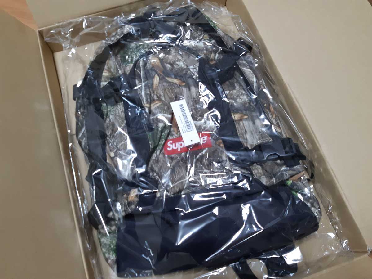 おまけ ステッカー付 SUPREME Backpack real tree camo バックパック box logo リュック 19fw ...