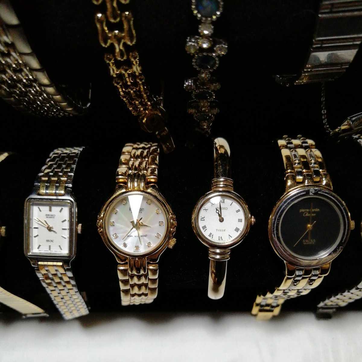 高級腕時計のみ EXCELINE SEIKO WIRED agnes-b CITIZEN marie claire VEXCEL HIGHLEAD など 30本 まとめ 大量 セット ジャンク ...