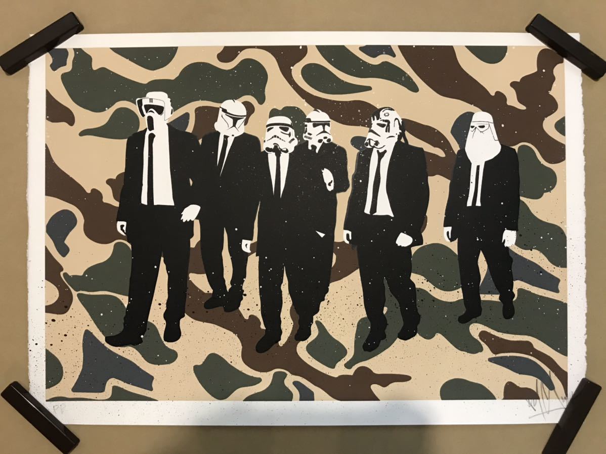 超 Ryca - Reservoir Troopers Camo シルクスクリーン 検 Banksy / kaws / Martin ...