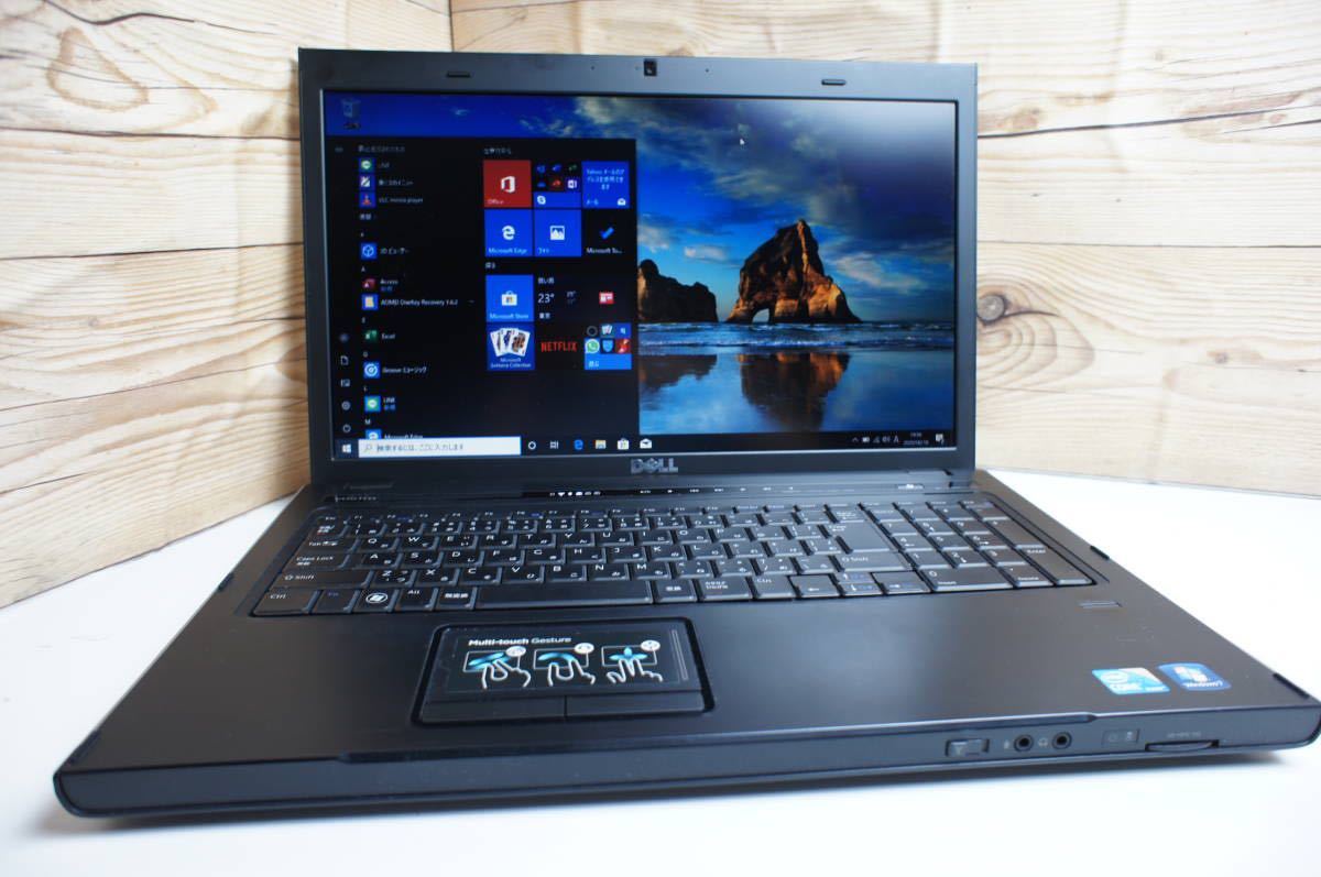 大画面 激速大容量 SSD480GB 超高性能 core i7-Q740 DELL VOSTRO 3700 メモリ8GB GeForce GT ...