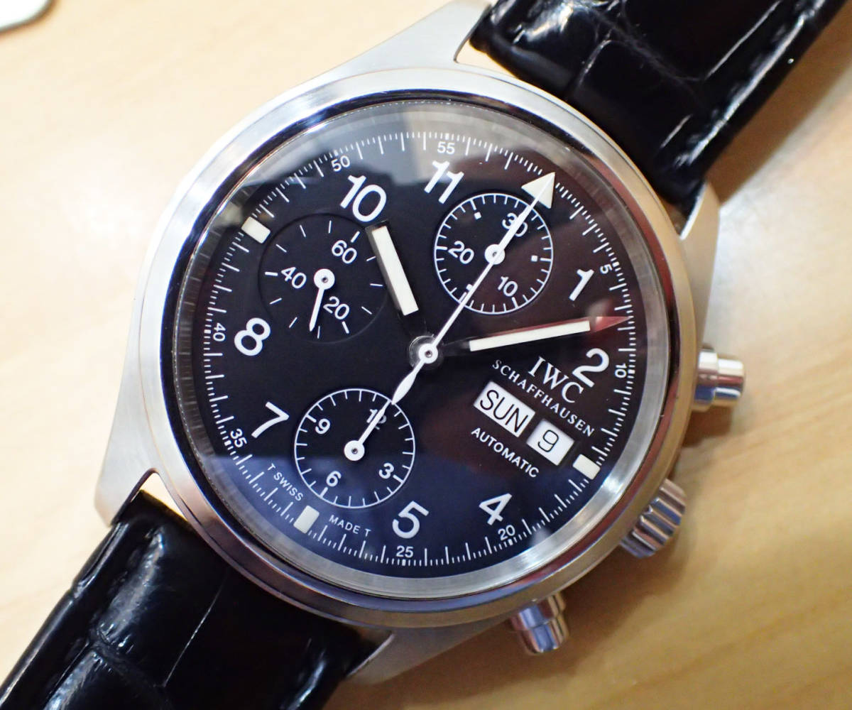 国内正規/ IWC パイロット/メカニカル フリーガー クロノグラフ IW3706 自動巻きメンズ腕時計(パイロット・ウォッチ)｜売買された ...
