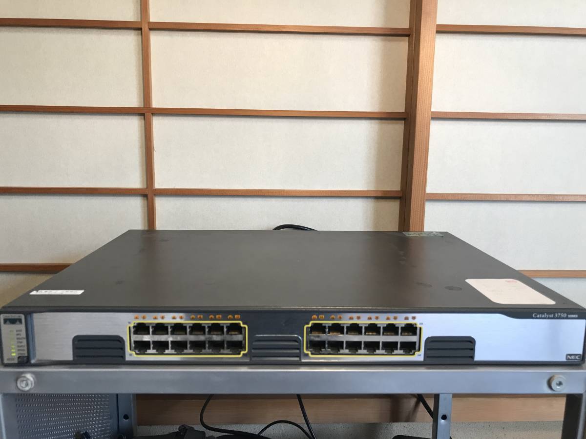 cisco L3 switch シスコ L3スイッチ Catalyst WS-C3750G-24T-S み L3SW(イーサネットハブ)｜売買 ...