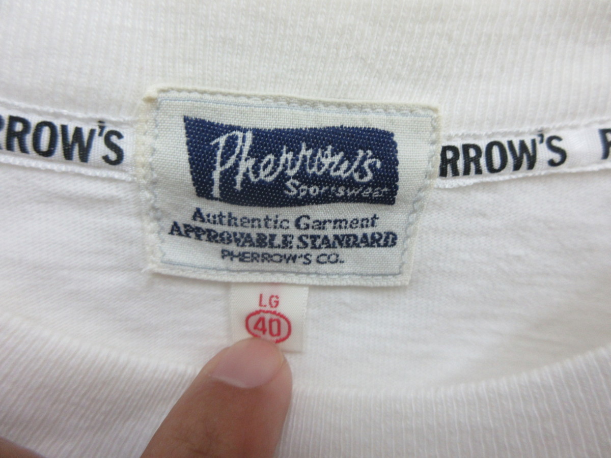 フェローズ pherrows Tシャツ サイズ40(半袖Tシャツ)｜売買されたオークション情報、yahooの商品情報をアーカイブ公開 - オークファン（aucfan.com）