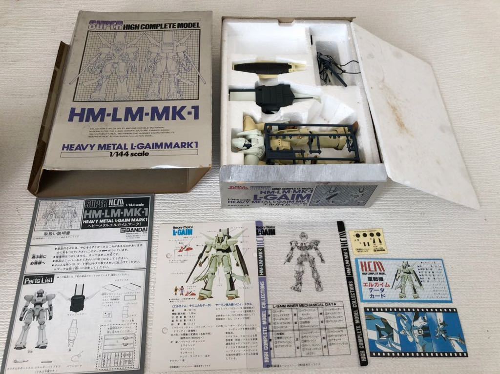 e249-60 当時物 バンダイ 1/144 スーパーハイコンプリートモデル HCM ハイコン エルガイム マーク1写真の物が全て 箱破損(重戦機エルガイム)｜売買されたオークション情報 ...