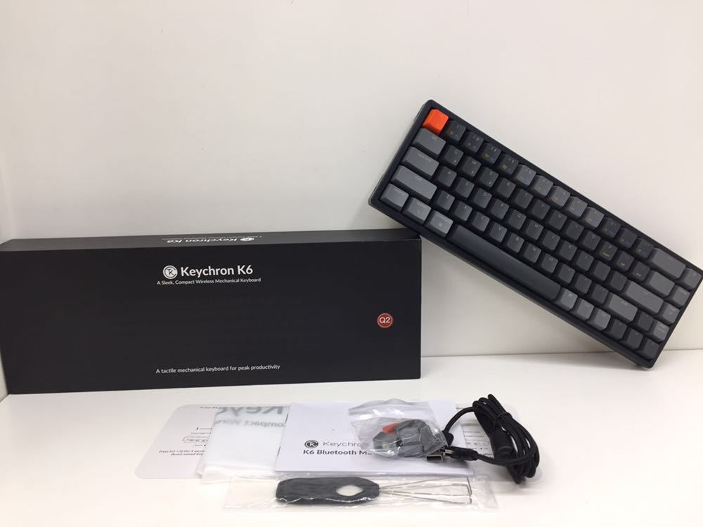 Keychron K6 レイアウトキーボード コンパクト ワイヤレス(ワイヤレスキーボード)｜売買されたオークション情報、yahooの商品情報をアーカイブ公開 - オークファン（aucfan.com）