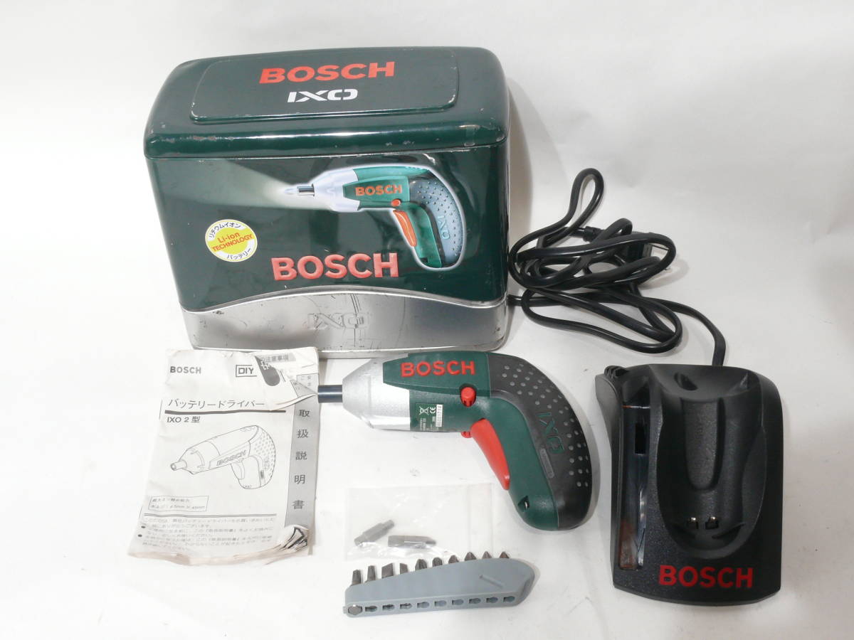 BOSCH ボッシュ バッテリドライバー IXO 2型 充電式 充電器 ビット付 電動工具(本体)｜売買されたオークション情報、yahooの ...
