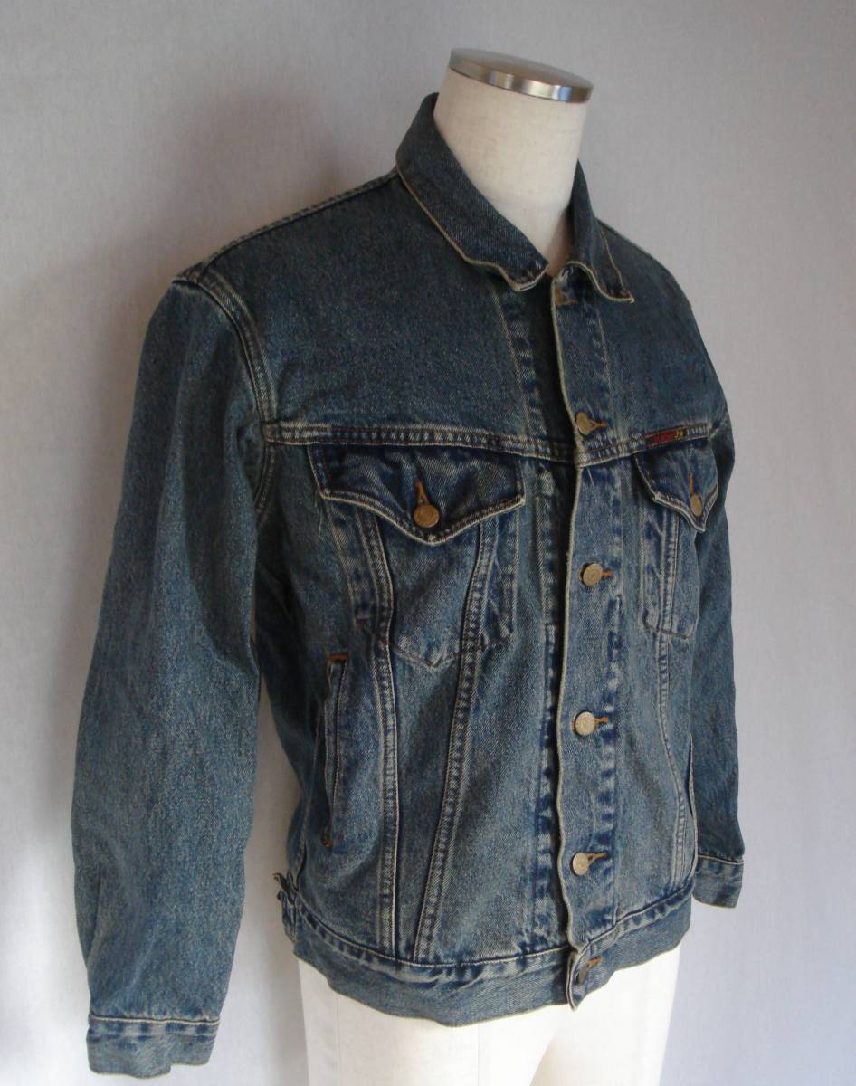 80's 90's BOBSON ヴィンテージデニム ジャケット BJ-0170 ビンテージ ユーズド加工JKT ビッグジョン BIG ...