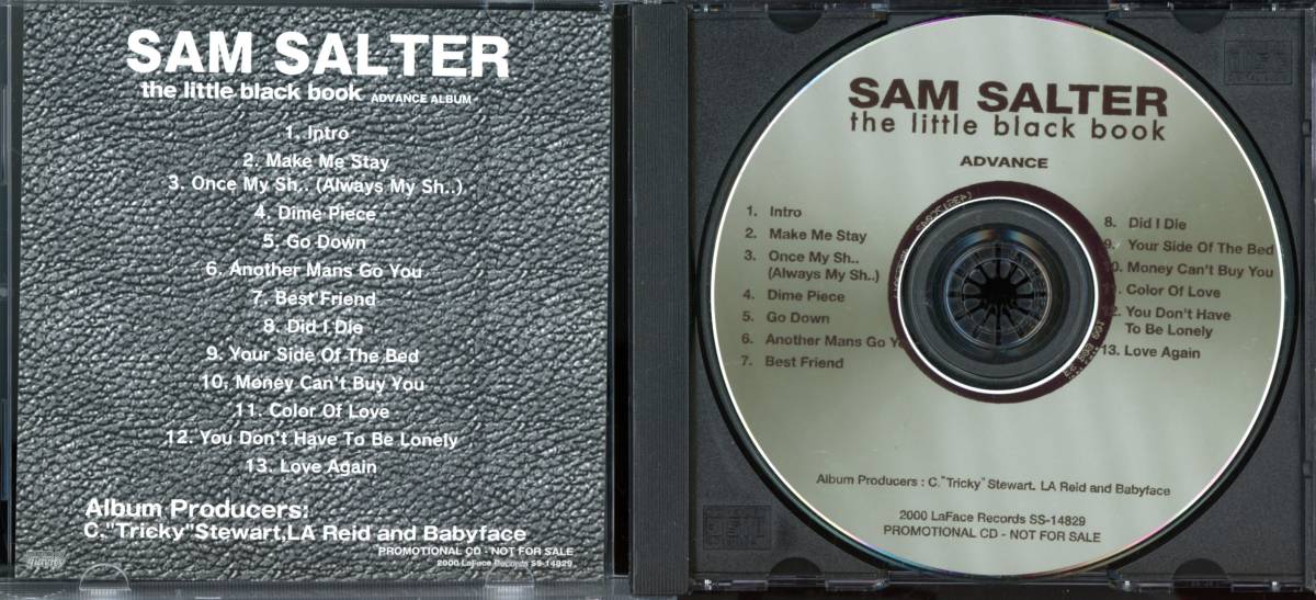 R＆B SAM SALTER / LITTLE BLACK BOOK 2000 お蔵入り 幻の2NDアルバム BABYFACE ...