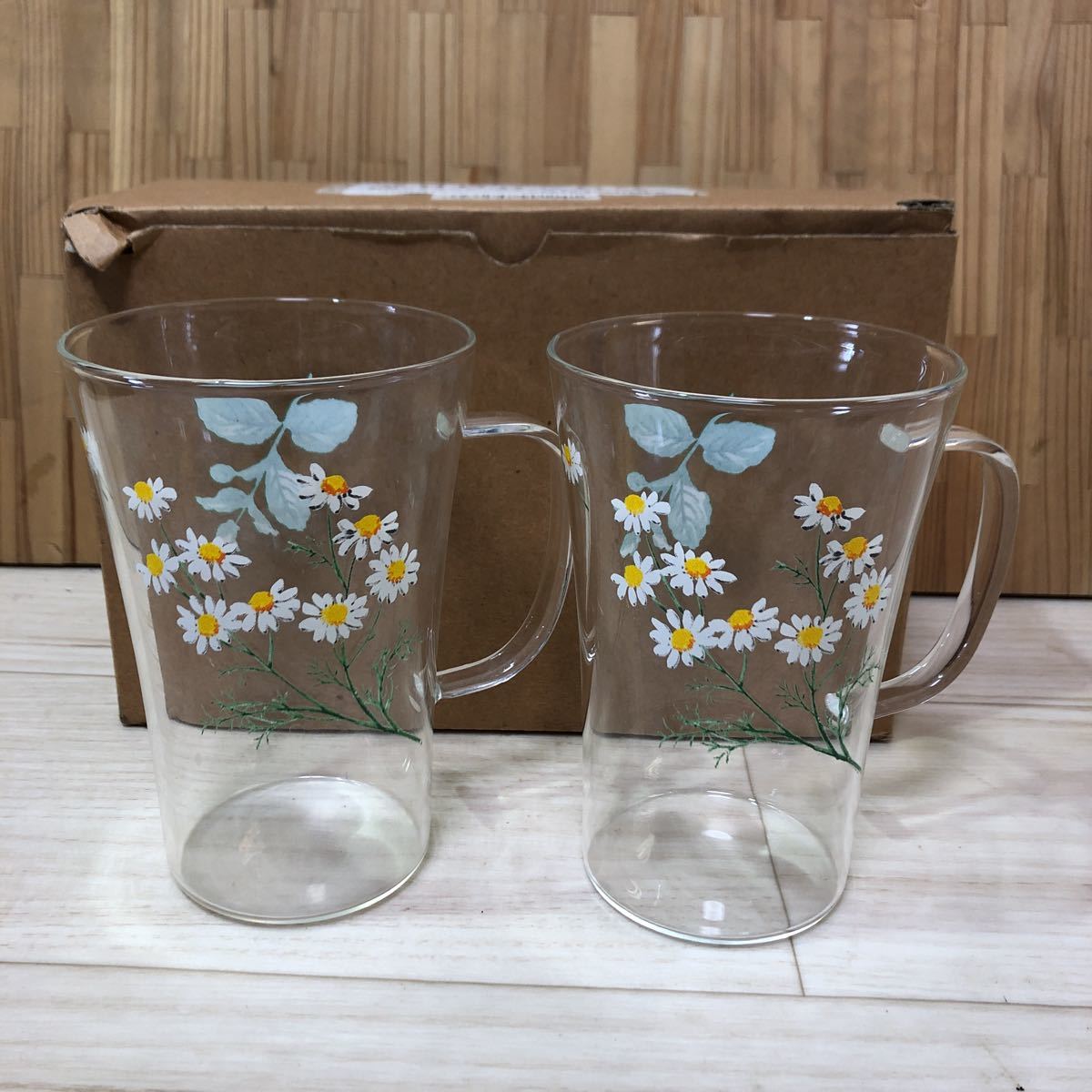 AB-021 保管品 耐熱ガラスマグ カモミント マグカップ コップ 高さ12cm 直径8cm(ガラス製)｜売買されたオークション情報、yahooの商品情報をアーカイブ公開 - オークファン ...