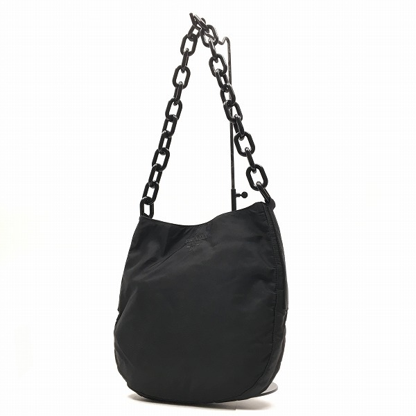 超 プラダ PRADA 58 稀少 プラスチック チェーン ショルダー バッグ 定番の黒 ギャランティーカード付 C2-018(ショルダーバッグ)｜売買されたオークション情報、yahooの商品 ...
