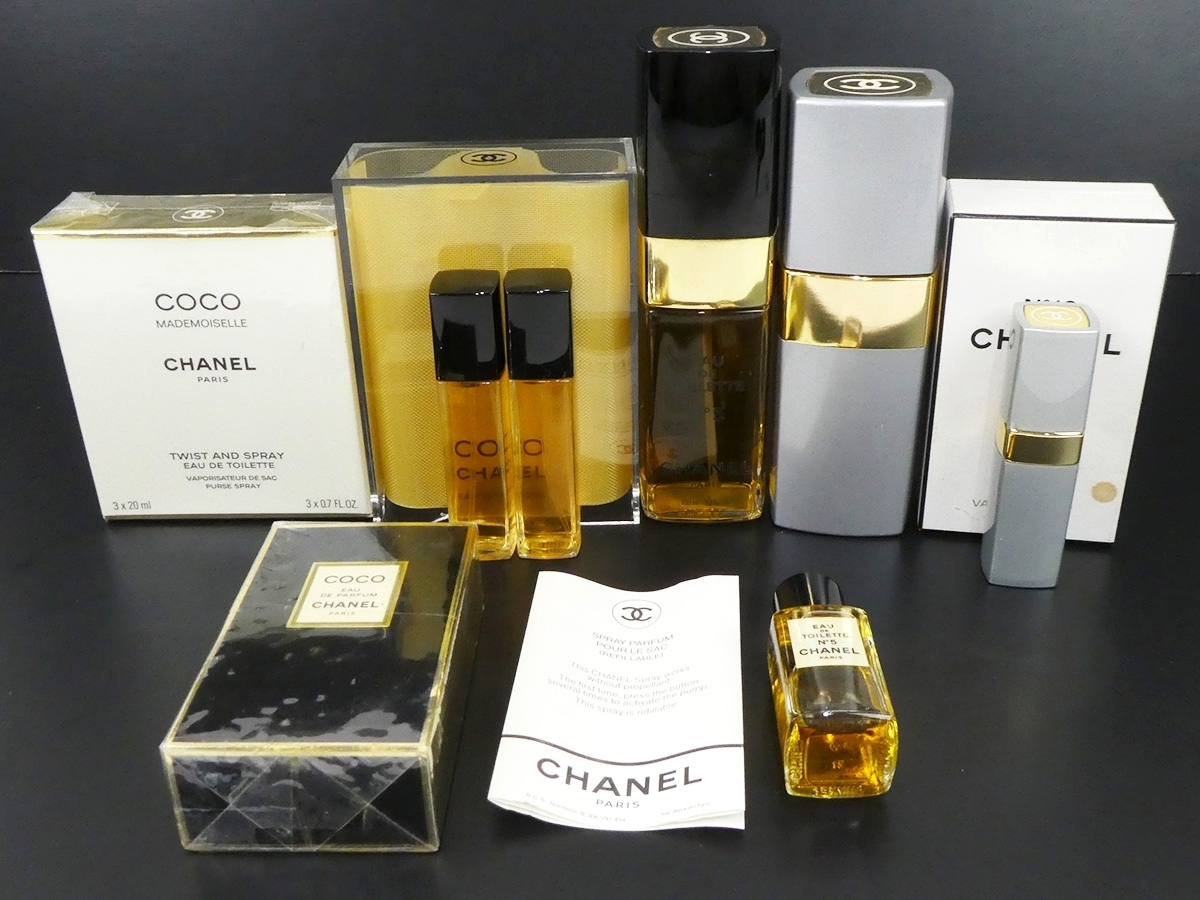 M1160 あり CHANEL シャネル No19 No5 COCO 香水 替えボトル 10点セット トワレット パルファム レディース ...