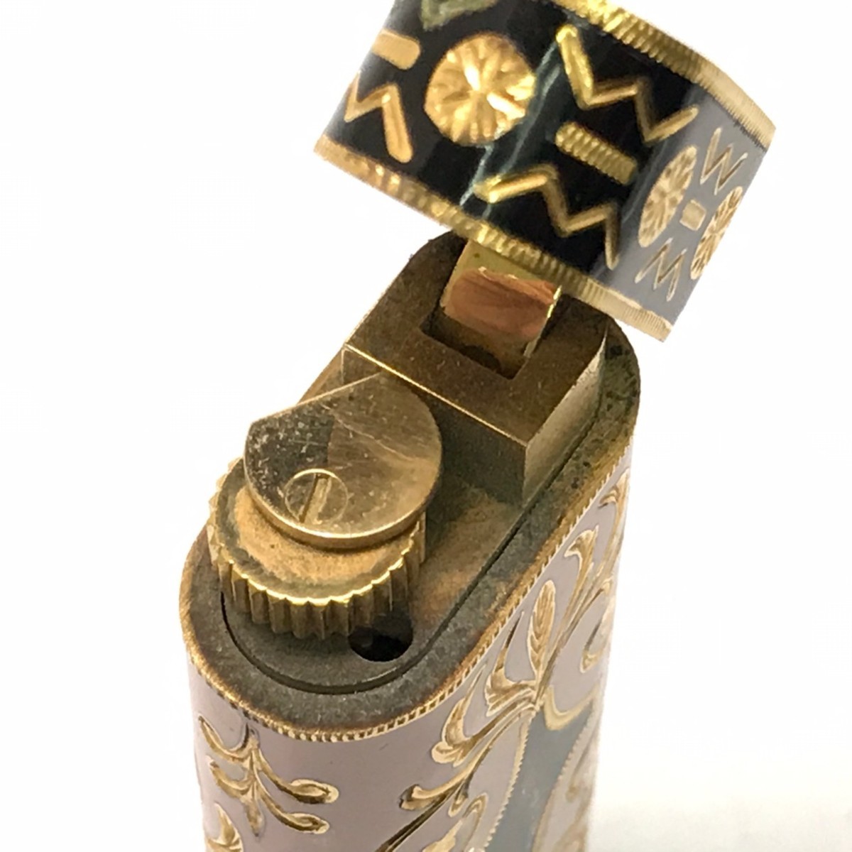 Gm2741 Cartier カルティエ ライター ロイキング RoiKing 18K メッキ ピンク 金彩(カルティエ)｜売買された ...