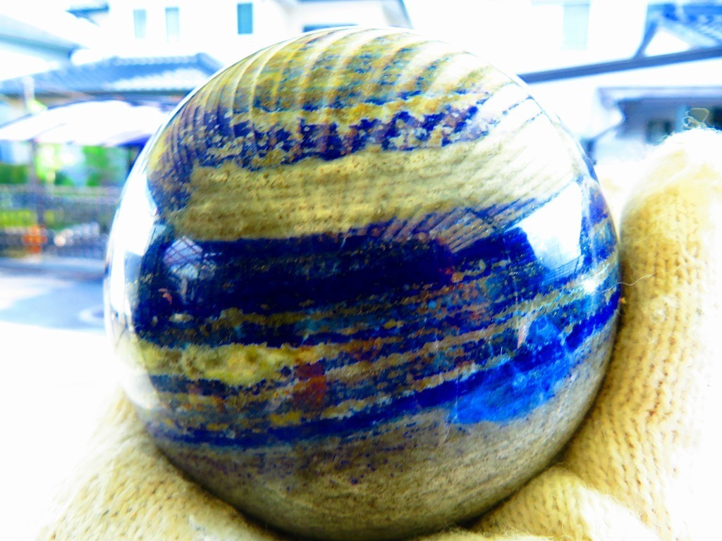 数万個の中の一個 上級絶品 100％天然石ラピスラズリ水晶丸玉 台付き 超巨大1.46kg 105mm tr18463(原石)｜売買されたオークション情報、yahooの商品情報をアーカイブ公開 ...