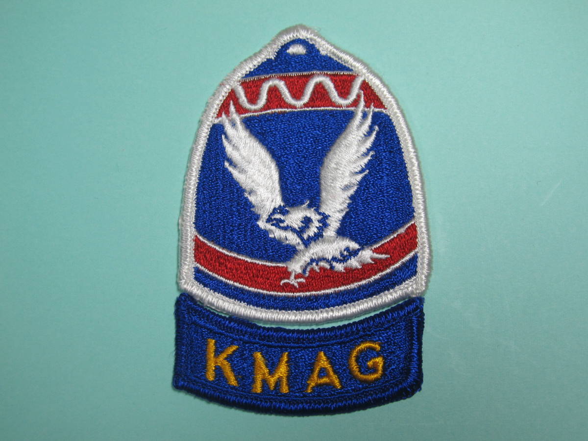 米軍 実物 KMAG パッチ フルカラー 2ピース Korean Military Advisory Group 韓国軍事顧問団 アメリカ陸軍 ...
