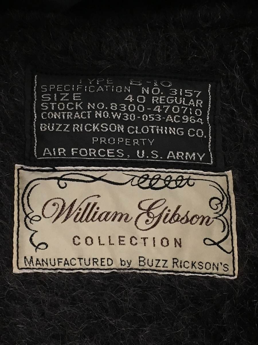 Buzz Rickson’s バズリクソンズ/BR11458/Type B-10 WILLIAM GIBSON COLLECTION(Mサイズ)｜売買されたオークション情報、yahooの商品 ...