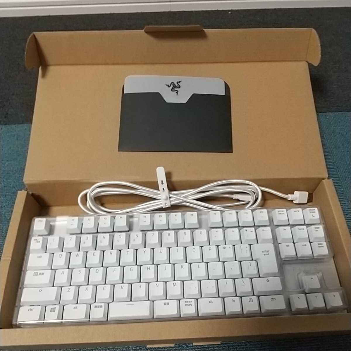 RAZER BLACKWIDOW LITE MERCURY SILENT MECHANICAL KEYBOARD WHITE キーボード テン ...