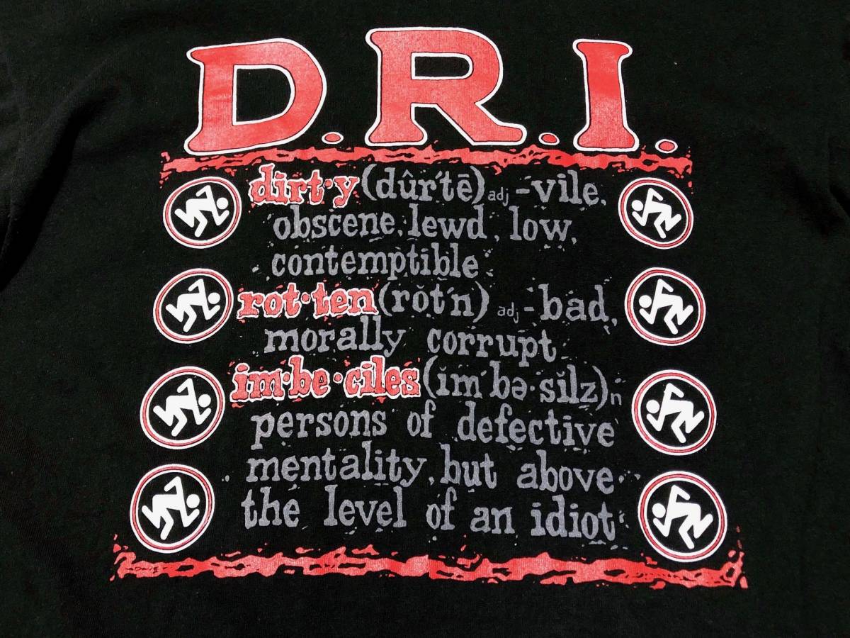 ビンテージ 90s D.R.I. 92年 DEFINITION ツアー Tシャツ シングルステッチ DRI slayer anthrax スー ...
