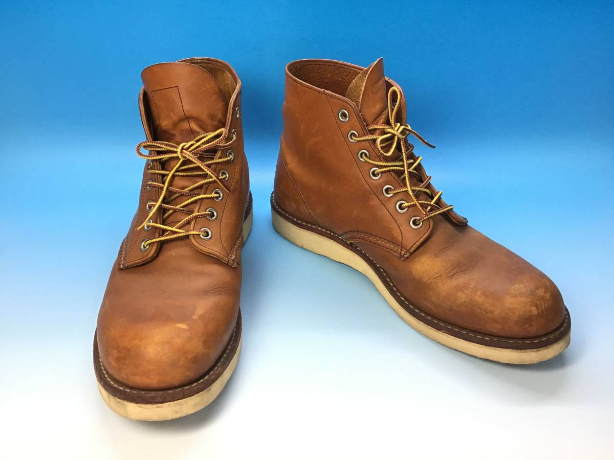7853 RED WING ワークブーツ 9107 27.5cm 9.5インチ ブラウン/茶 プレーントゥ 靴 シューズ レッドウィング ...
