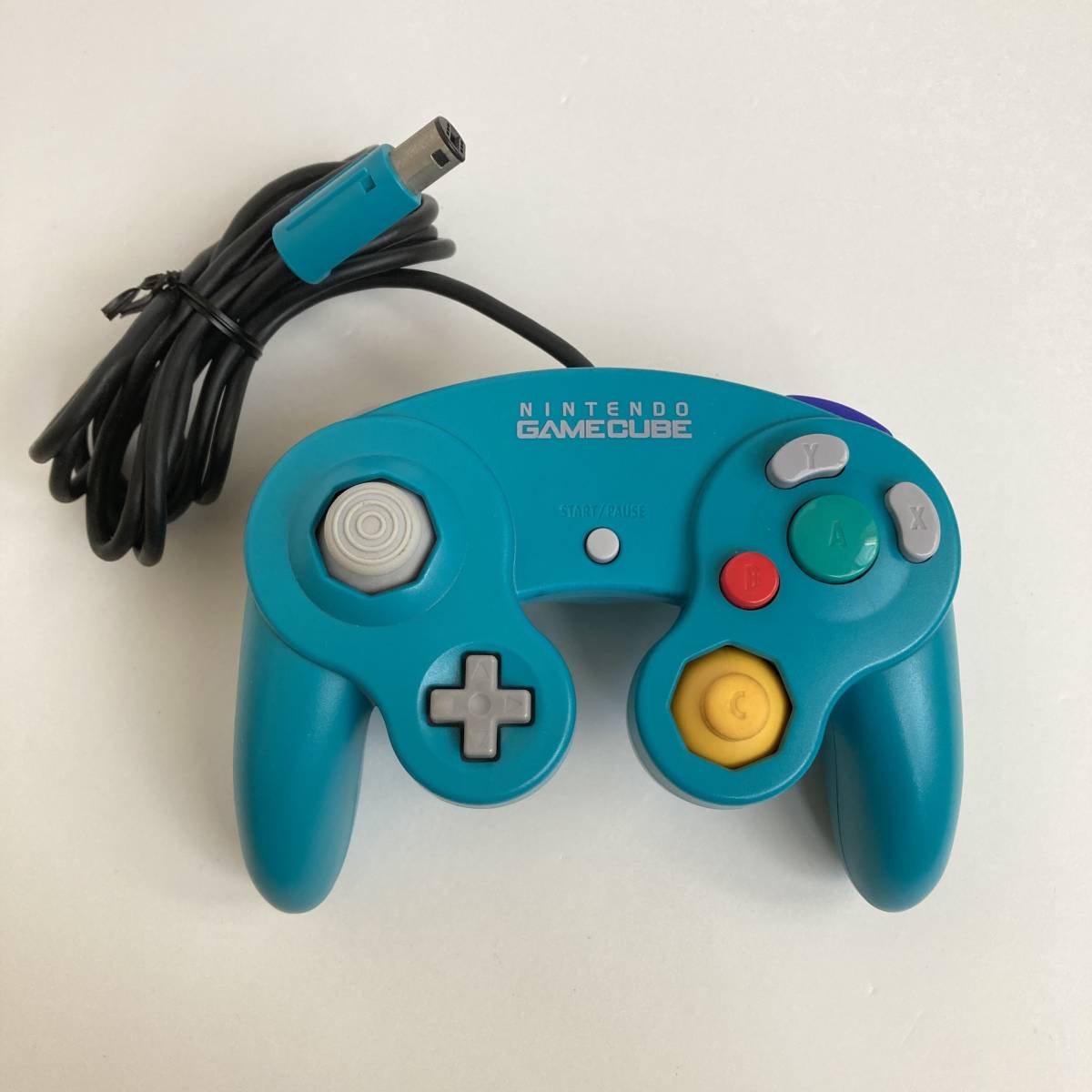 任天堂ゲームキューブ コントローラ エメラルドブルー/GC Official Controller Pad Emerald Blue ...