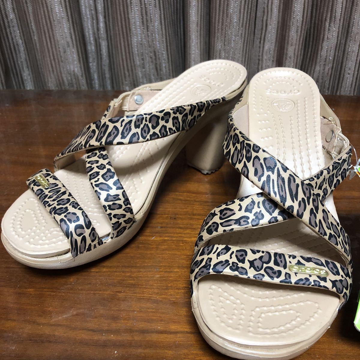 レア タグ付 クロックスcrocs サイプラスcyprus レオパードleopard heel w ヒョウ柄 gold/black 22cm W6(22cm)｜売買されたオークション情報 ...