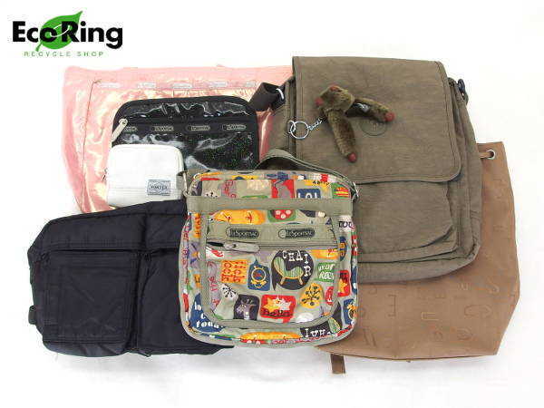 1円 ポーター レスポートサック キプリング 他 コインケース ショルダーバッグ ウエストバッグ 計7点セット EZ230(ウエストバッグ ...