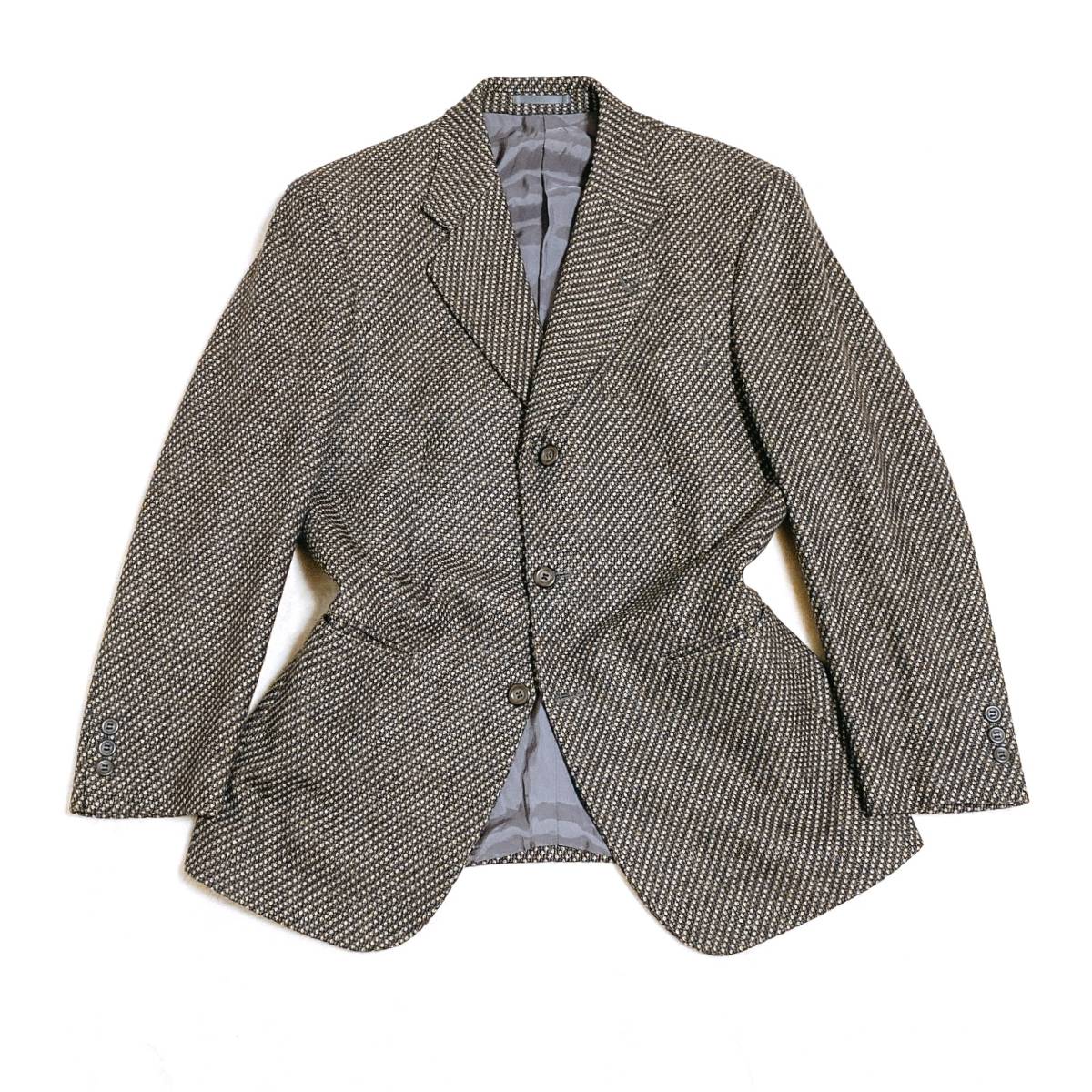 4902 LANVIN Studio ランバン テーラード ジャケット ベージュ ブラウン系 茶 R48-45 ＝ M L相当(Mサイズ)｜売買されたオークション情報、yahooの商品情報を ...