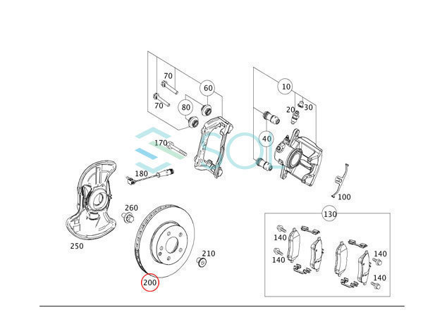 ベンツ W204 W212 W207 R172 フロント ブレーキローター 左右セット C300 C350 E250 E300 E350 ...