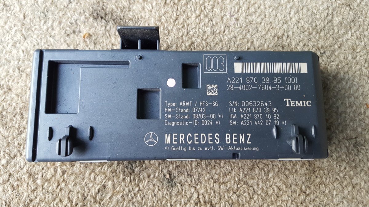 O#921 メルセデスベンツ S550 W221 平成23年登録 後期 コンピューター A2218703995(メルセデス・ベンツ用)｜売買さ ...