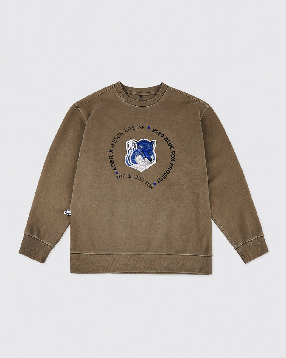 1点のみ ADER ERROR×MAISON KITSUNE Triple fox head sweatshirt Beige A2 メゾンキツネ アーダーエラーフォックスウェットトレーナー ...