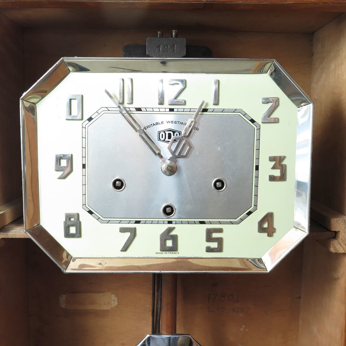 再出品 ODO Westminster clock 8 Gongs フランス製 ウエストミンスター掛時計 難あり アンティーク ビンテージ時計 ...