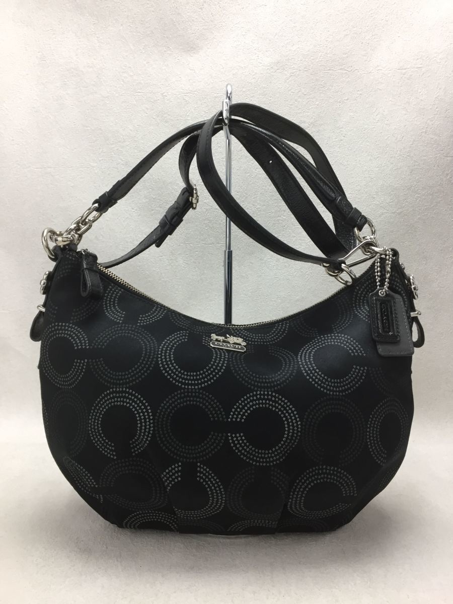 COACH 15929/マディソン オプアート/2wayショルダーバッグ/ハンドバッグ/キャンバス/BLK(ハンドバッグ)｜売買された ...