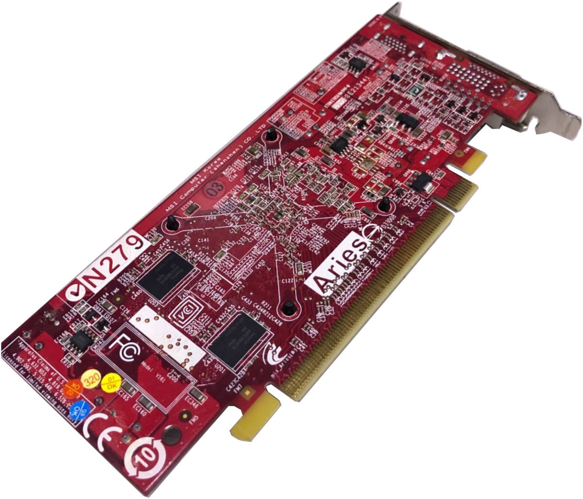 パーツ ロープロファイルATI Radeon HD 4300/4500 Series 512MBグラフィックボード PCI-E x16HDMI ...