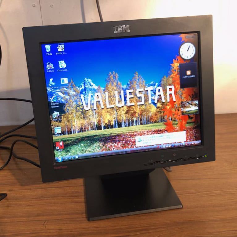 IBM ThinkVision L150モニター 6636-AB2 XGA対応15型TFT液晶ディスプレイ 入力端子 MiniD-sub ...