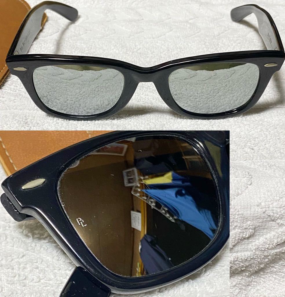 B&L RayBan シルバーミラー Wayfarer Mirror 5022 レイバン ウェイファーラー ボシュロム サングラス ray ...