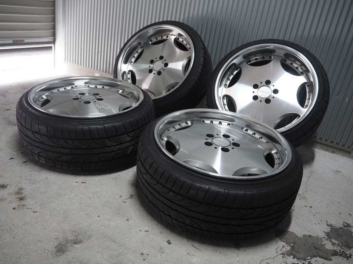 稀少 深リム 当時物 ビッグキャリパー対応 AME SHALLEN シャレン AX 19インチ 9J+30 10J+30 セルシオ クラウン ...