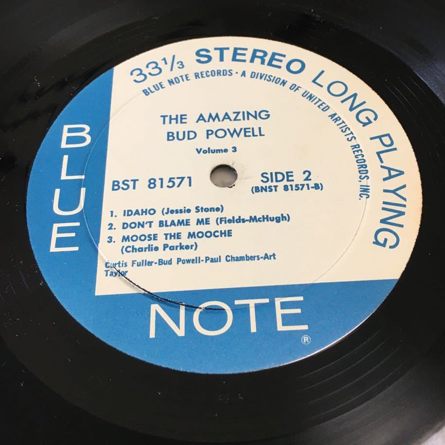 the amazing Bud Powell vol.3 Blue Note BST 81571 青白 UA Curtis Fuller ...
