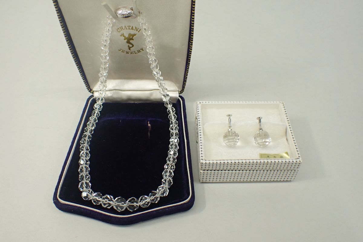 アクセサリー 36 本水晶 イアリング ネックレス カット水晶 CHATANI JEWELRY/消費税0円(ネックレス、ペンダント)｜売買され ...