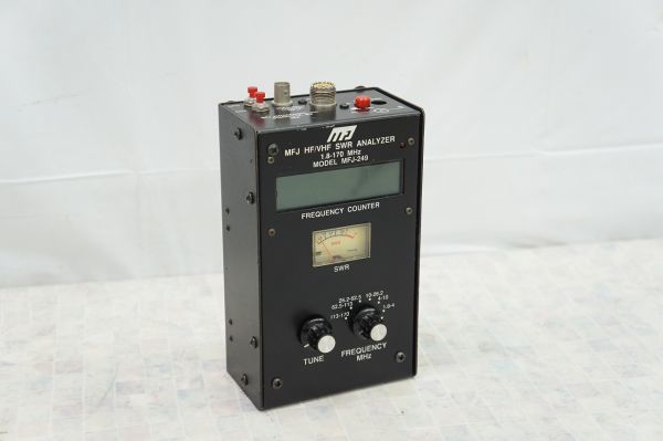 MFJ HF/VHF SWR アナライザー MFJ-249 1.8-170Mhz 無線機 アマチュア無線 元箱付き m131460z ...