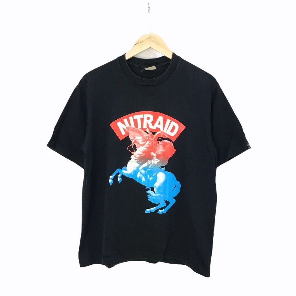 H342 nitraid ナイトレイド 半袖Tシャツ Tシャツ Tee ロゴ プリントT 黒 ブラック 綿100% 日本製 メンズ L(ナイトレイド)｜売買されたオークション情報、yahooの ...