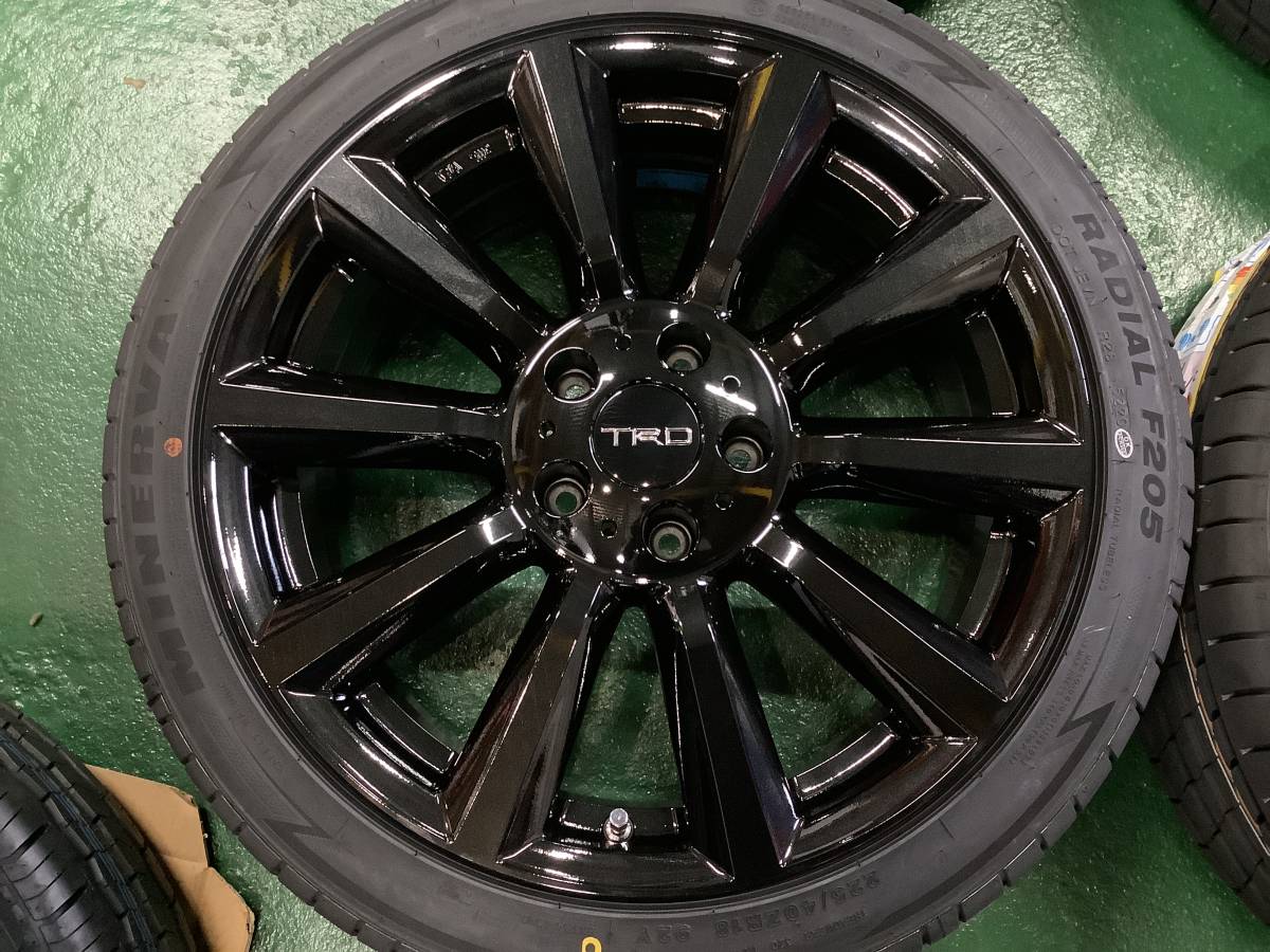 トヨタTRD 18インチ 処分特価 品 TRD TF6 4本Set7.5J+47 114.3/5H 海外225/40R18 4本 タイヤ ノア ...