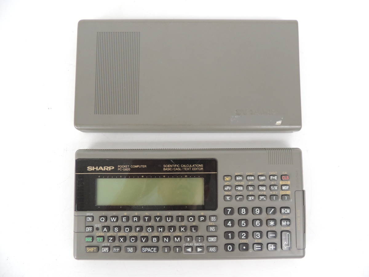 SHARP ポケットコンピューター PC-G820 made in Japan 日本製 / ジャンク 管91309(ポケットコンピュータ ...