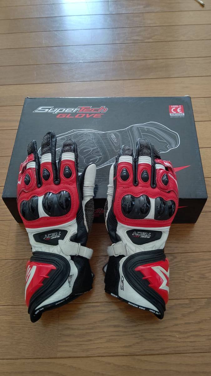 3556017 SUPERTECH GLOVE スーパーテックグローブ レーシンググローブ アルパインスターズ 正規品 Sサイズ BLACK WHITE RED 123(競技用)｜売買された ...