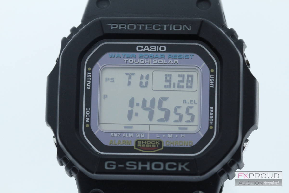 良品 A16 CASIO カシオ G-SHOCK ジーショック G-5600E ブラック タフソーラー 防水 スクエア クラシックデザイン ...