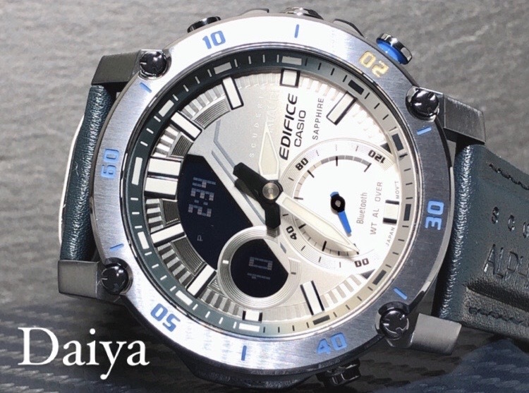 CASIO カシオ 正規品 EDIFICE エディフィス 腕時計 スクーデリア アルファタウリ シルバー 10気圧防水 アナデジ腕時計 ECB ...
