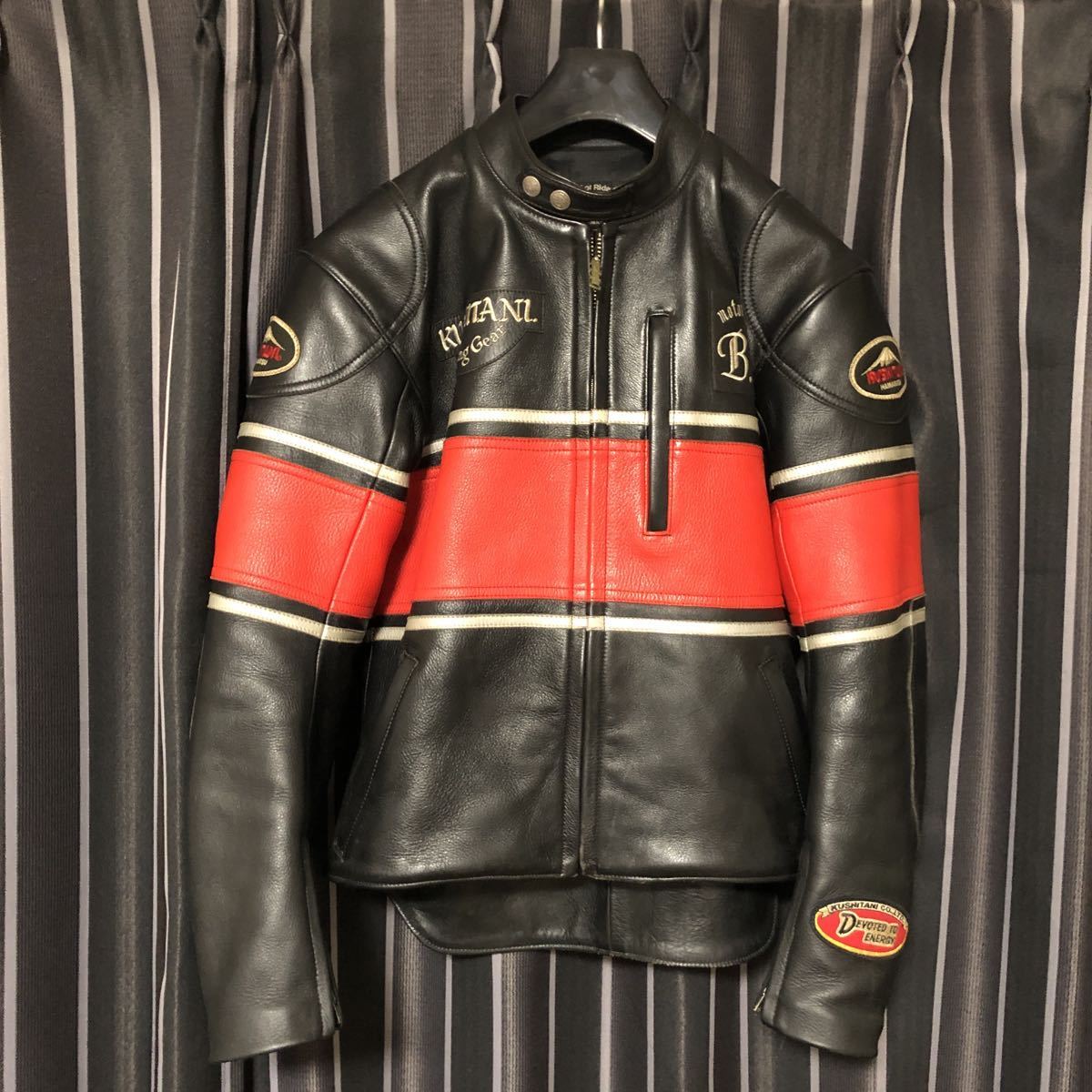 KUSHITANI 牛革ジャケット(Mサイズ)｜売買されたオークション情報、yahooの商品情報をアーカイブ公開 - オークファン（aucfan.com）