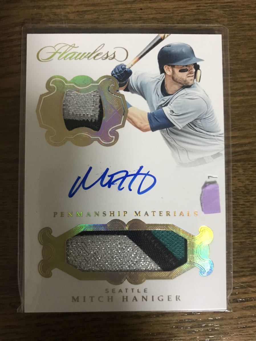 Auto&Patch /7 ミッチ ハニガー Mitch Haniger Panini Penmanship Materials ...