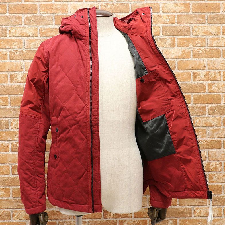 1円/秋冬/G-STAR RAW/Sサイズ/中綿フードブルゾン BATT-R QUILTED HDD OVERSHIRT L/S D03730-W018-5298 防寒 /赤/レッド ...