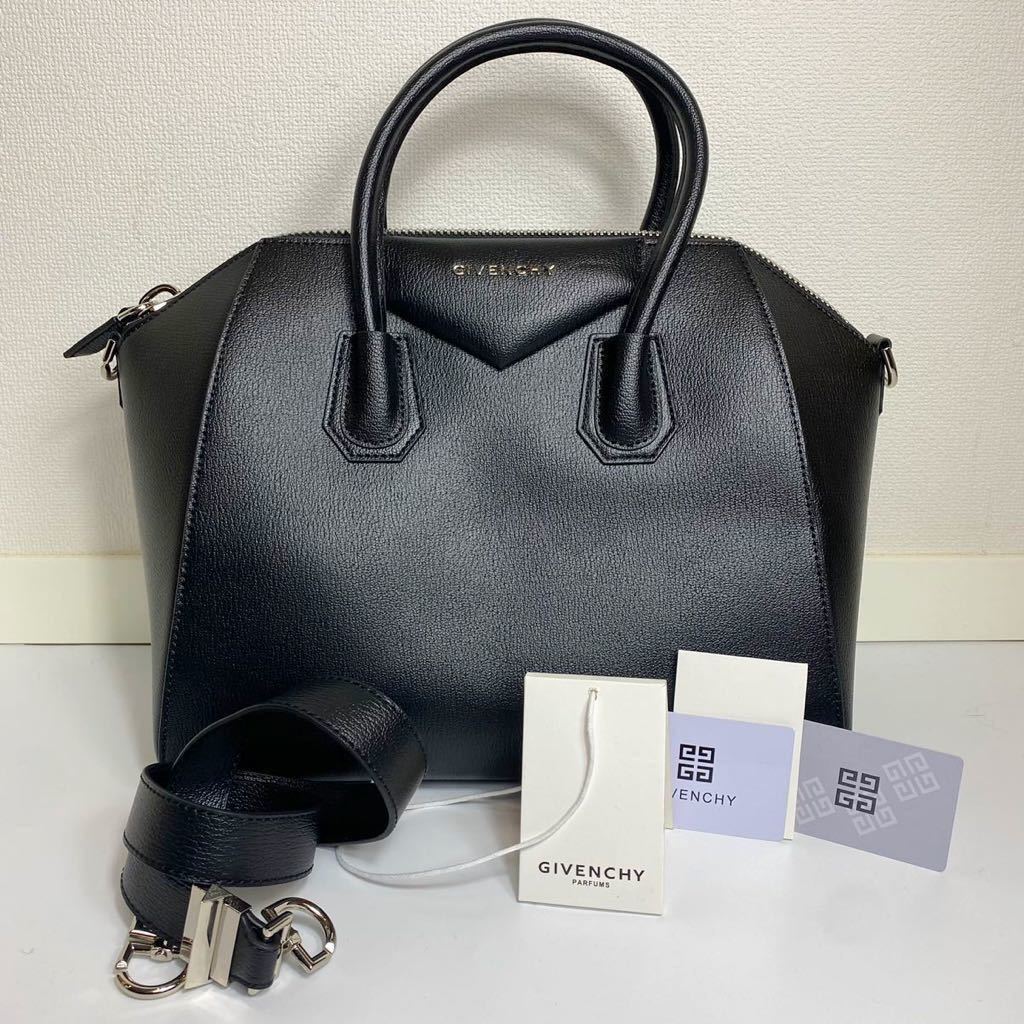1円 着用数回 極 本物 GIVENCHY ジバンシー ジバンシィ アンティゴナ 2way トートバッグ ハンドバッグ ショルダー レザー 金具(女性用)｜売買されたオークション情報 ...