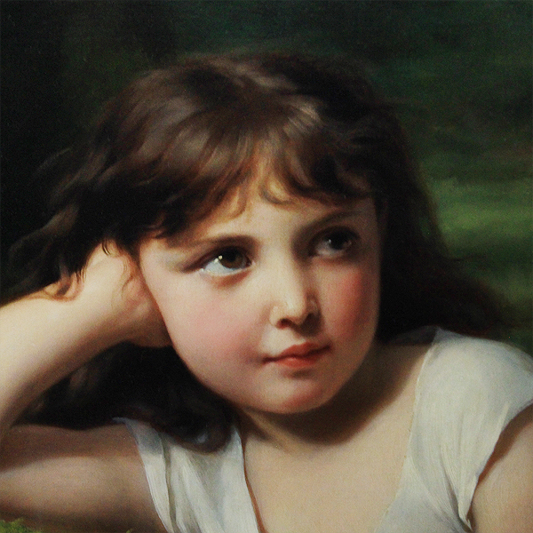 TAKIYA Fritz Zuber-Buhler フリッツ ズーバーブーラー デイ ドリーム 額装 15号 油彩 少女 19世紀 スイス ...