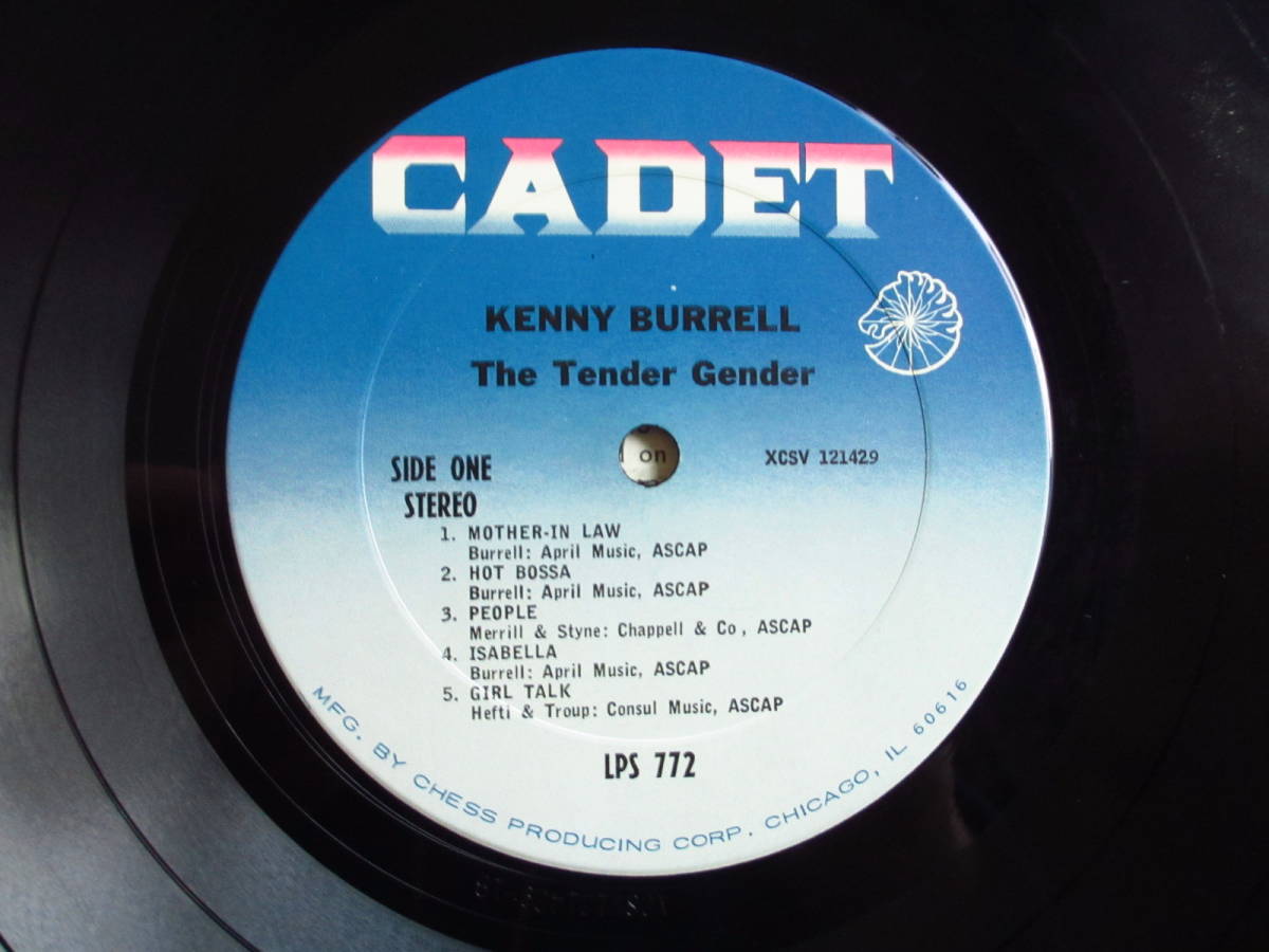 The Kenny Burrell Quartet / ケニーバレル / The Tender Gender / Cadet Records ...